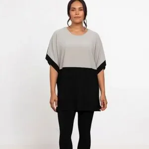 Sympli | Tops | New Sympli Colour Block Boxy Elbow Sleeve Size 6 Sand ...
